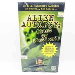 Alien Autopsy VHS Documentary Movie Fact or Fiction Former Rental ...