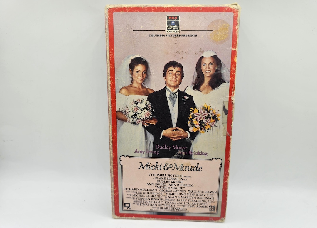 Micki & Maude VHS Movie Dudley Moore Videocassette Columbia Pictures ...
