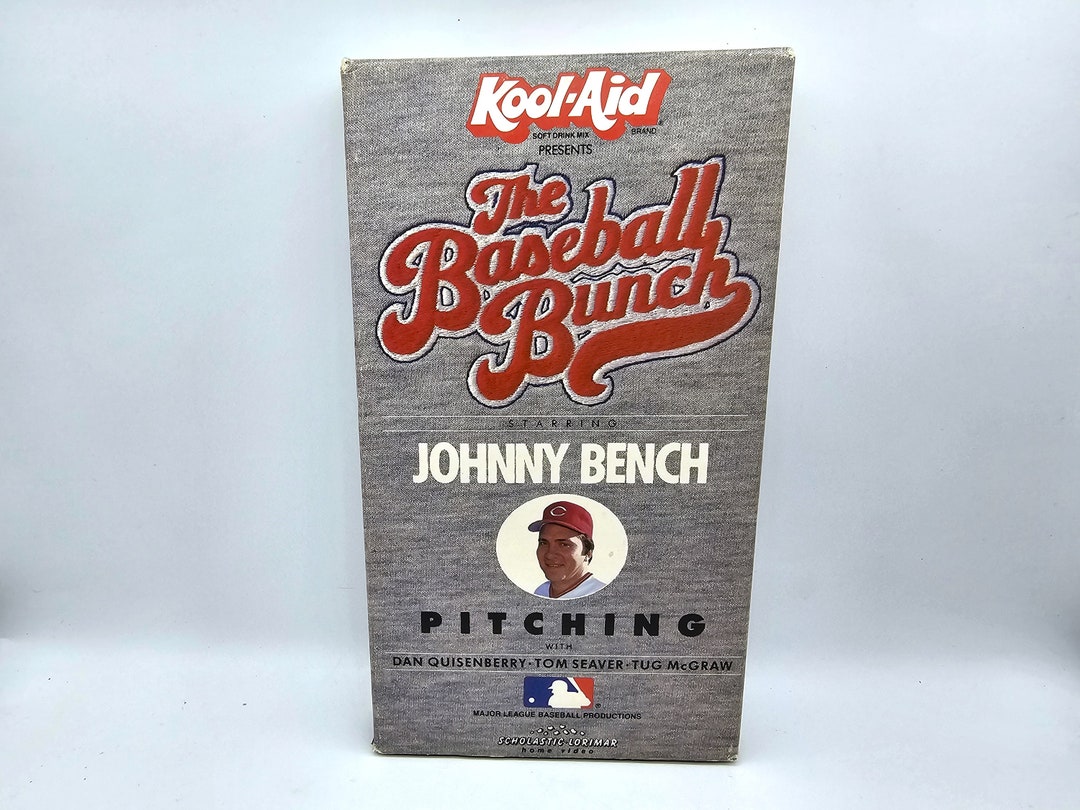 The Baseball Bunch VHS Johnny Bench Pitching Kool-aid Videocassette ...
