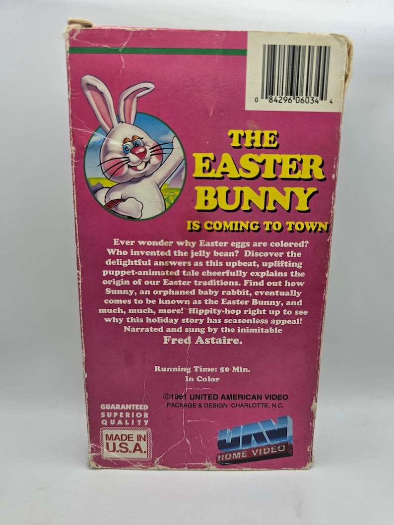 The Easter Bunny in Coming to Town VHS Vintage Animation Cartoon ...