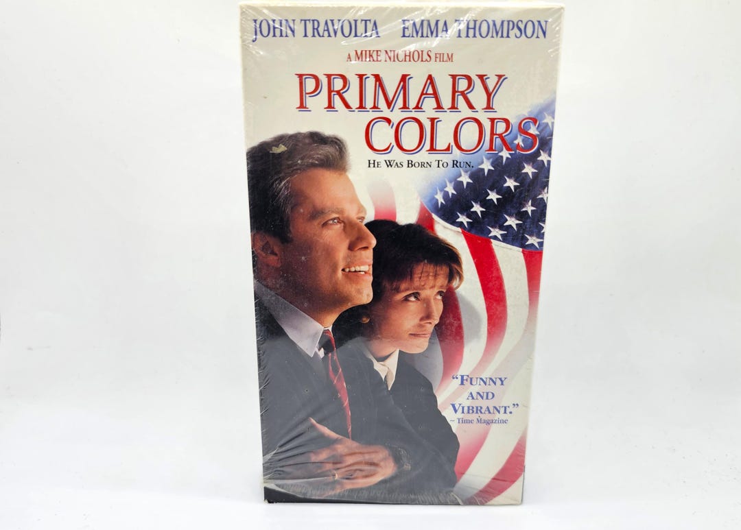 Primary Colors VHS Movie Vintage John Travolta Emma Thompson ...
