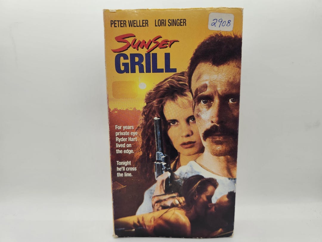 Sunset Grill VHS Movie Vintage Peter Weller Lori Singer Unrated Erotic ...