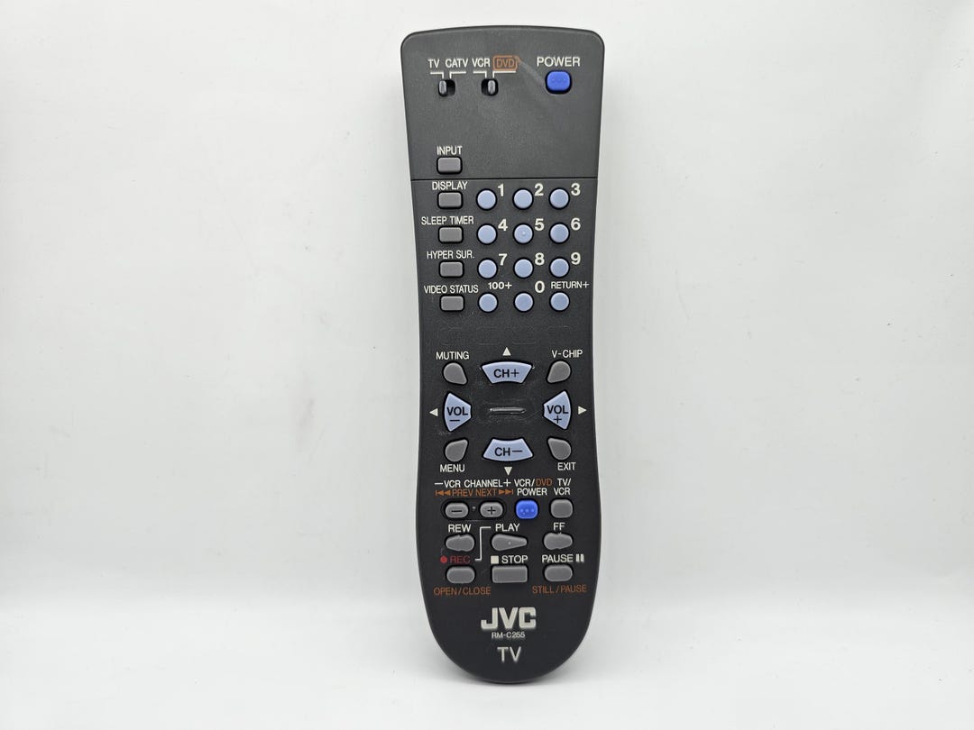 JVC TV VCR Dvd Catv Remote Control Model Rm-c255 Genuine Oem Television ...