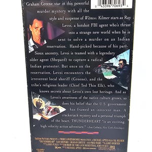 Thunderheart VHS Vintage Val Kilmer Movie Videocassette Home Video Tape ...