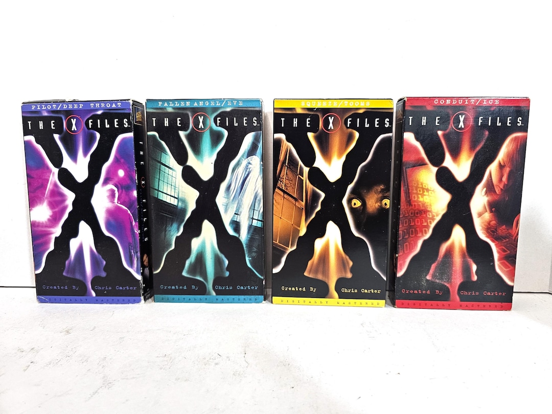 4 the X-files VHS Pilot Deep Throat Fallen Angel Eve Conduit Ice ...