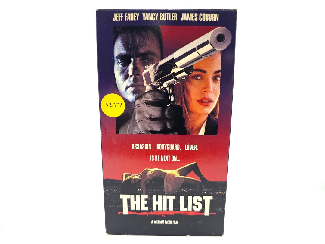 The Hit List VHS Jeff Fahey Yancy Butler James Coburn Movie Home Video ...