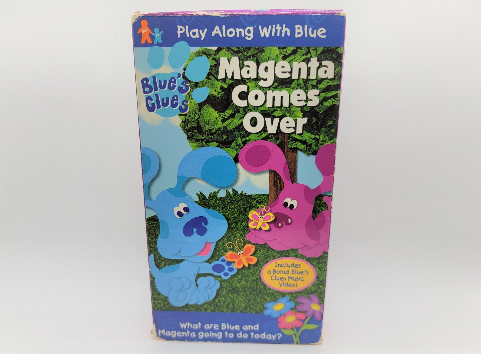 Blue's Clues VHS Magenta Comes Over Videocassette Play Along With Blue ...