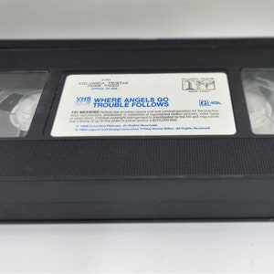 Where Angels Go Trouble Follows Vintage Clamshell Case Videocassette ...