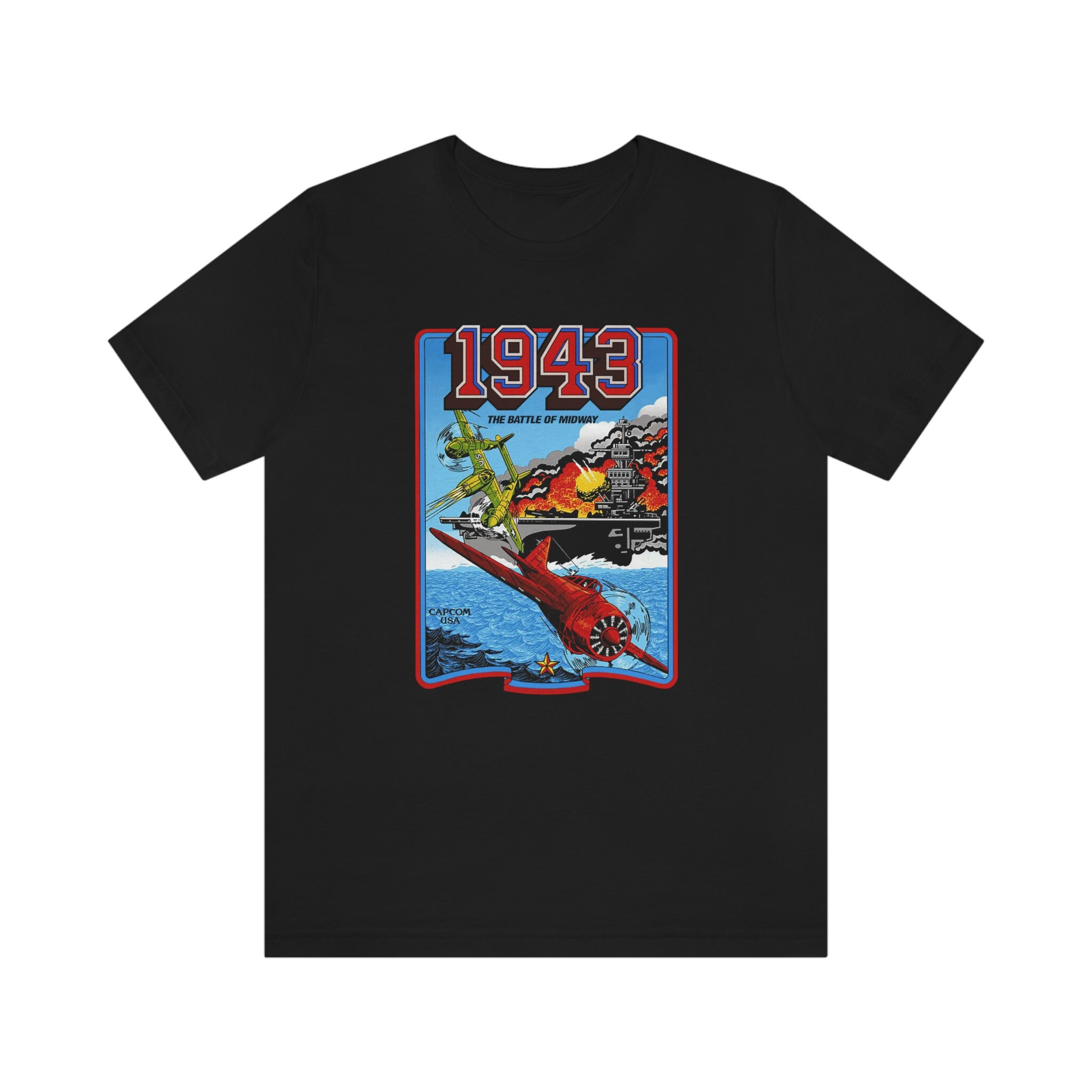 1943 the Battle of Midway T-shirt Arcade Video Game Short Sleeve Tee - Etsy