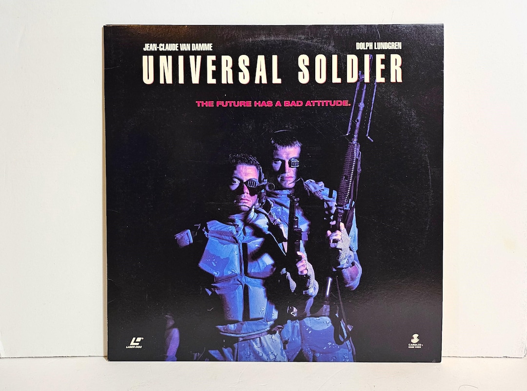 Universal Soldier Laserdisc Movie Vintage Jean-claude Van Damme Dolph ...