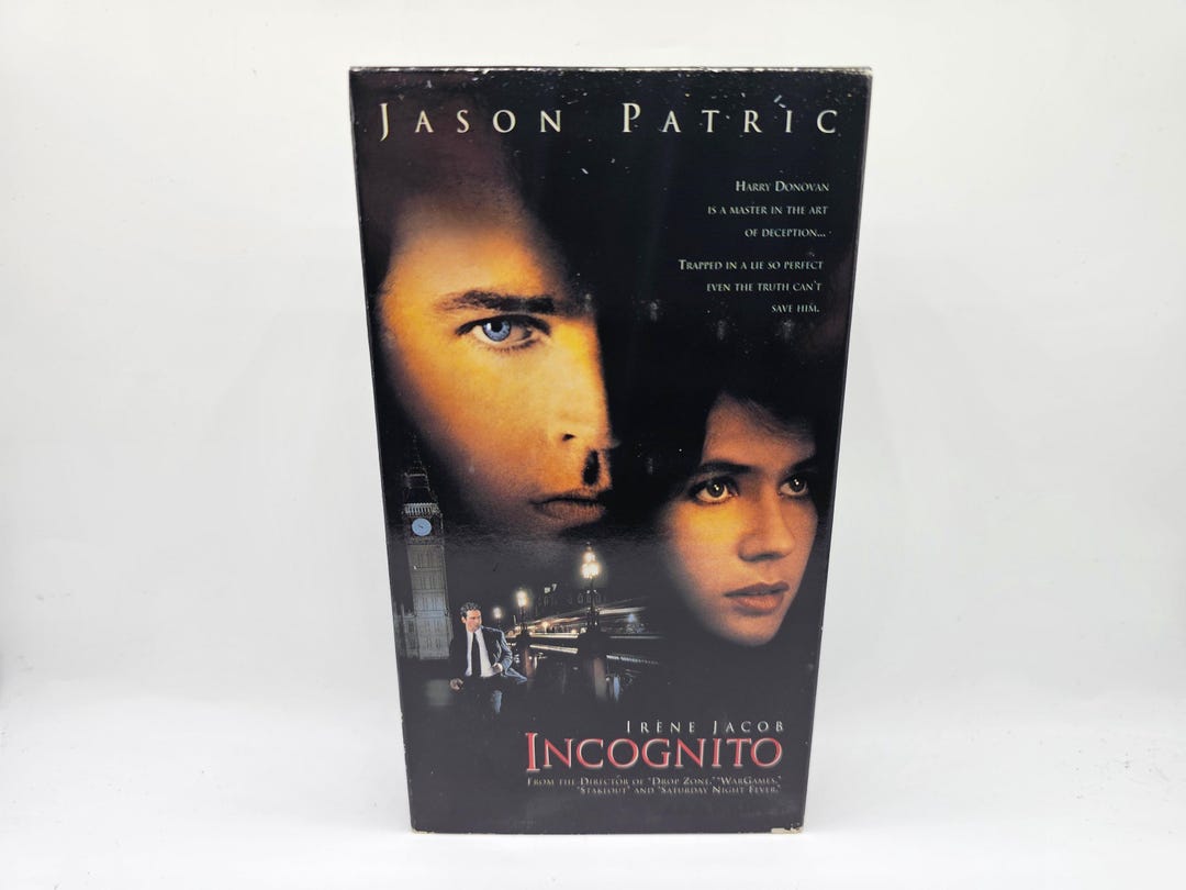 Incognito VHS Movie Jason Patric Irene Jacob Videocassette Warner Home ...