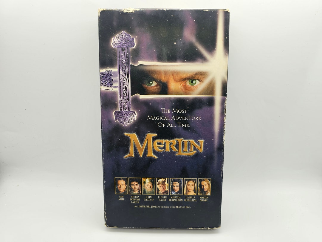 Merlin VHS Sam Neill Helena Bonham Carter Vintage TV Mini-series ...