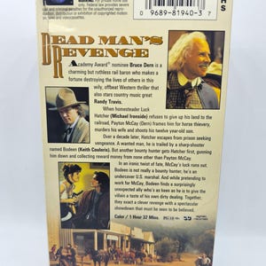 Dead Man's Revenge VHS Vintage Bruce Dern Michael Ironside Randy Travis ...