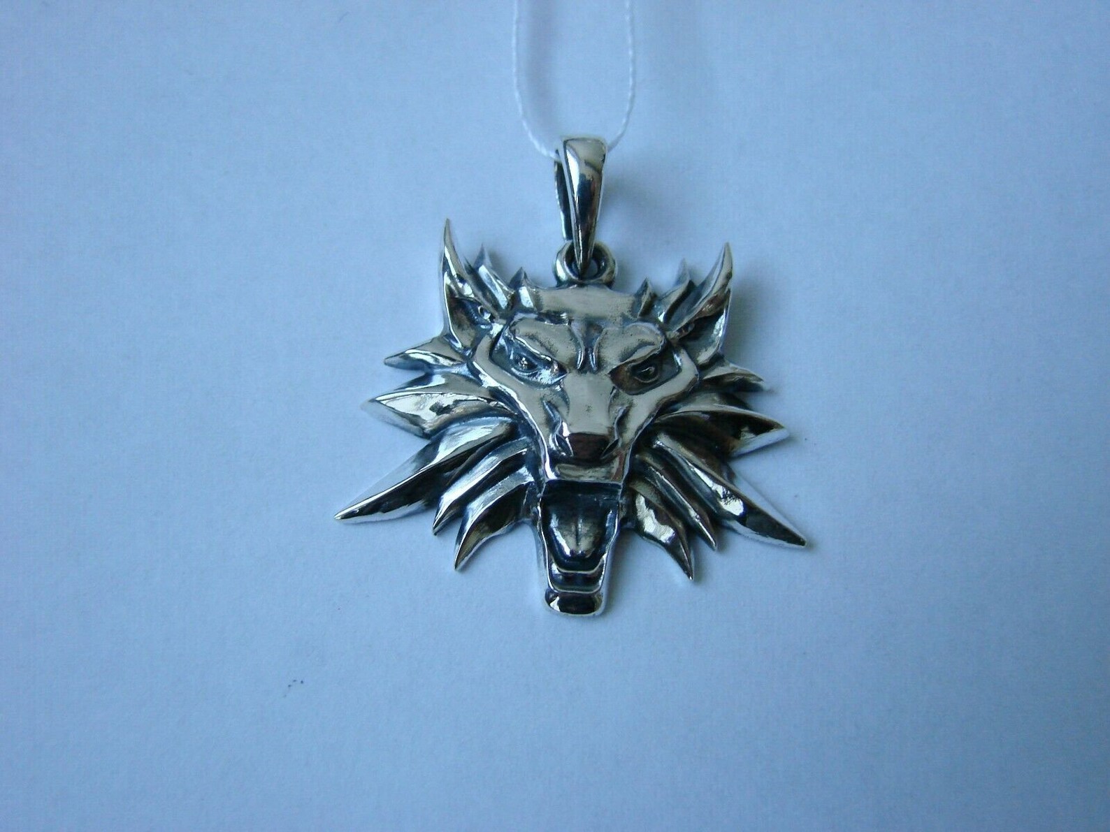 The Witcher Pendant Sterling Silver 925 Wild Hunt III Necklace - Etsy