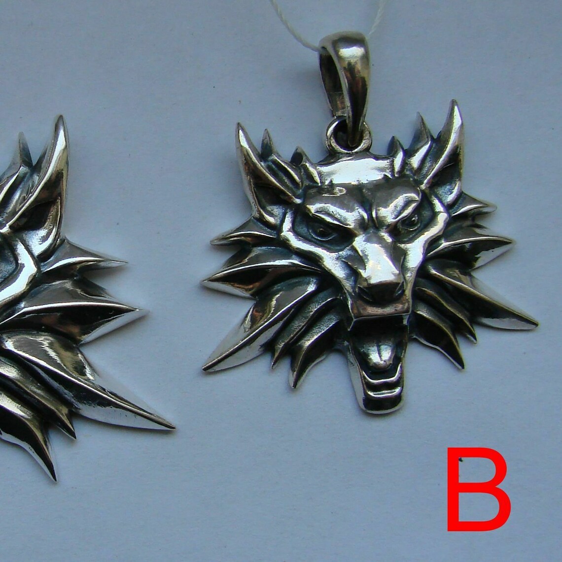 The Witcher Pendant Sterling silver 925 Wild Hunt III Necklace | Etsy