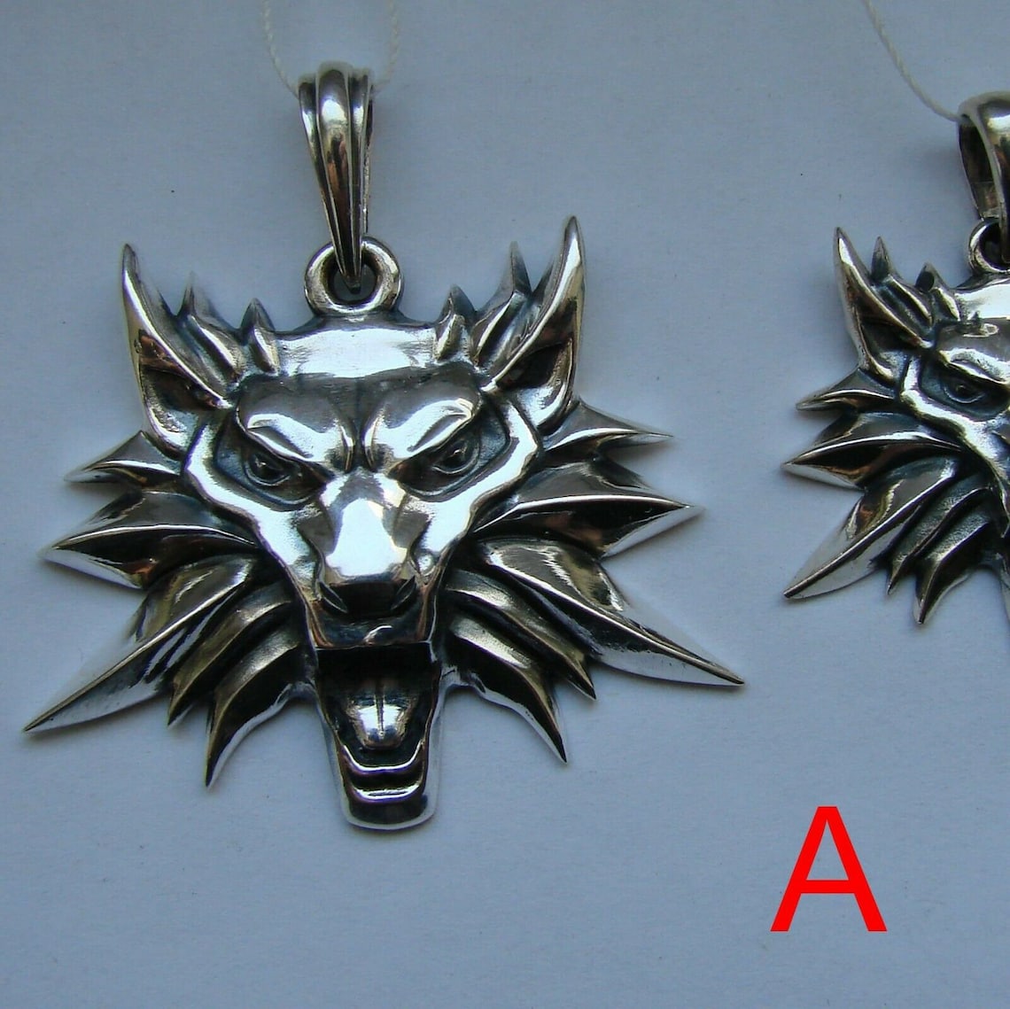 The Witcher Pendant Sterling silver 925 Wild Hunt III Necklace | Etsy
