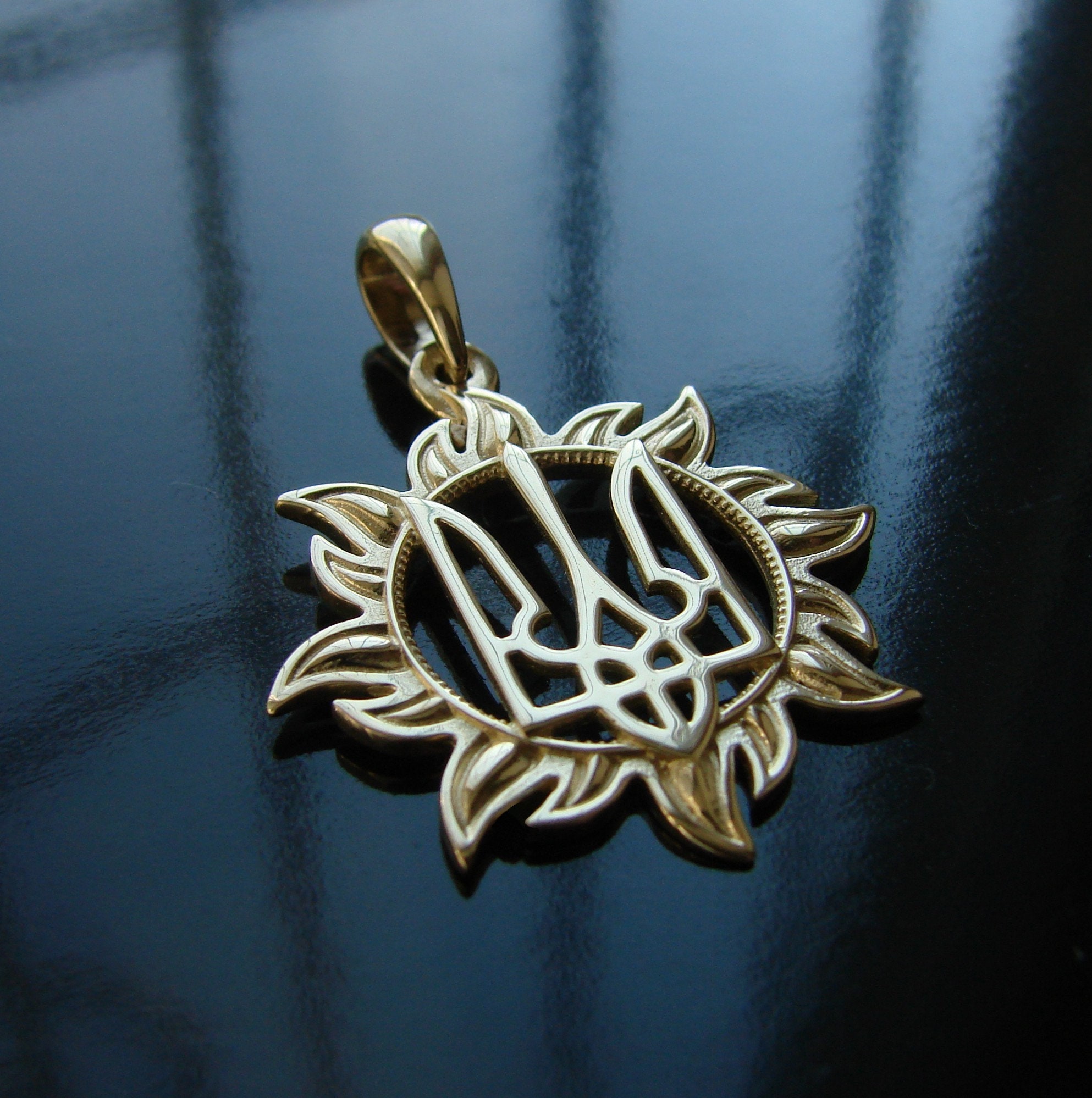 Ukrainian Trident Tryzub Pendant Ukraine Necklace Jewelry - Etsy UK