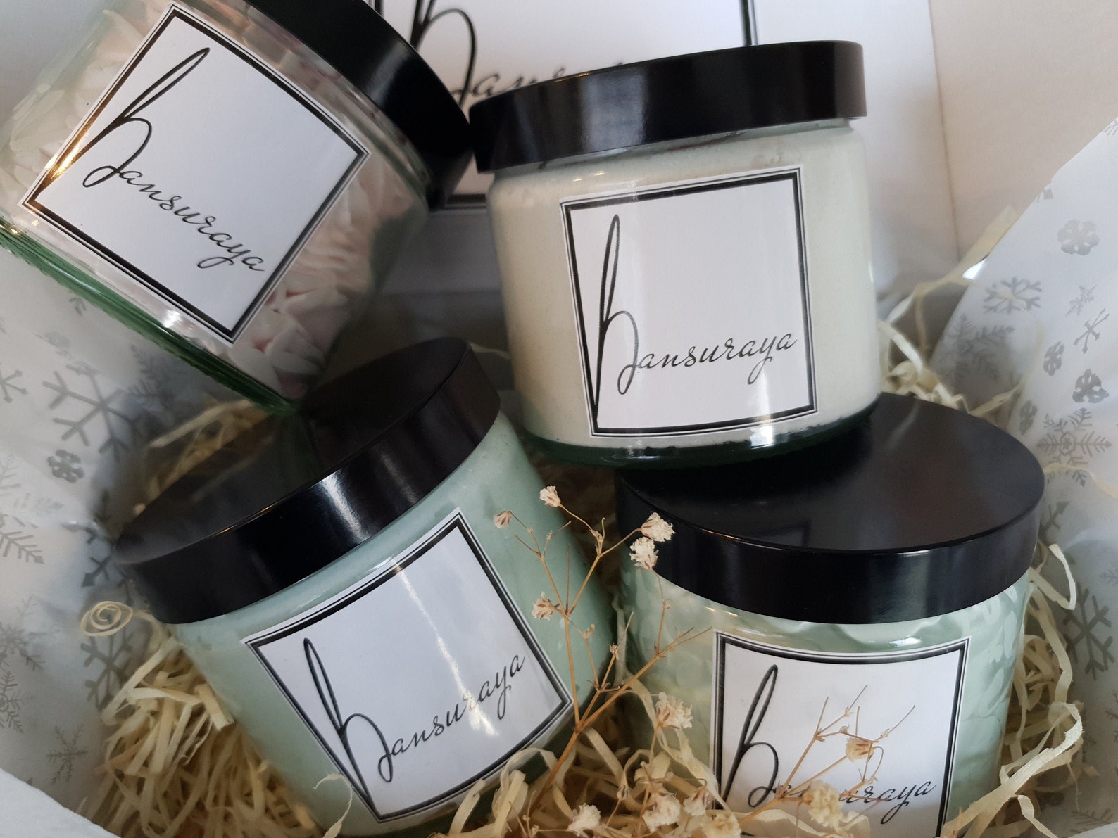 Natural Body Butter & Body Scrub Gift Set Vegan Skin Care - Etsy UK