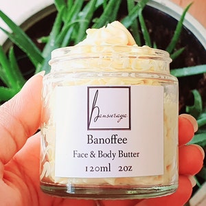 Banoffee Body Butter, Organic, Vegan Skin Loving Moisturiser for All ...