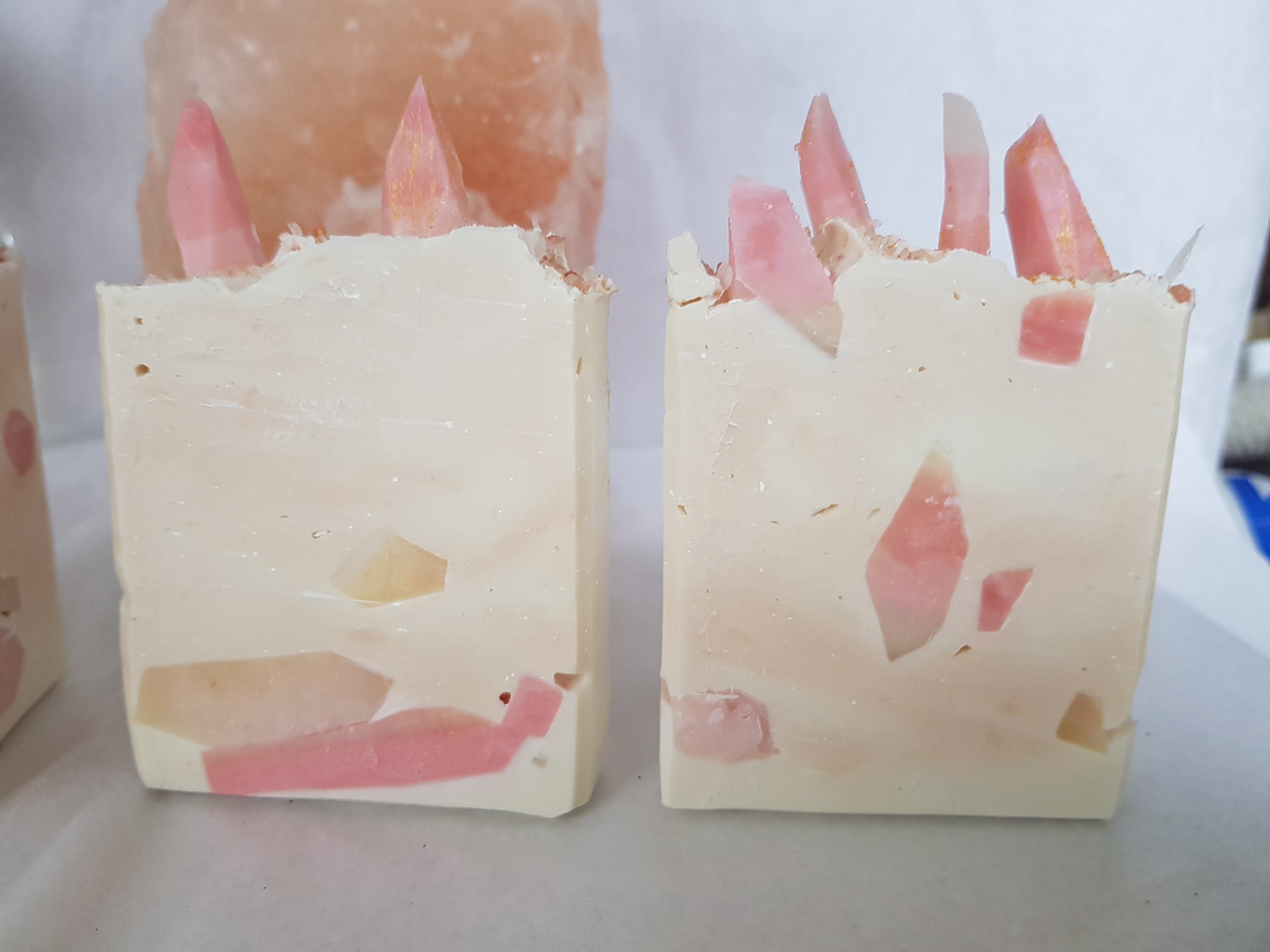 Emmeline Rose Quartz Soap (Approx 120g), Rose Quartz, Palmarose Soap ...