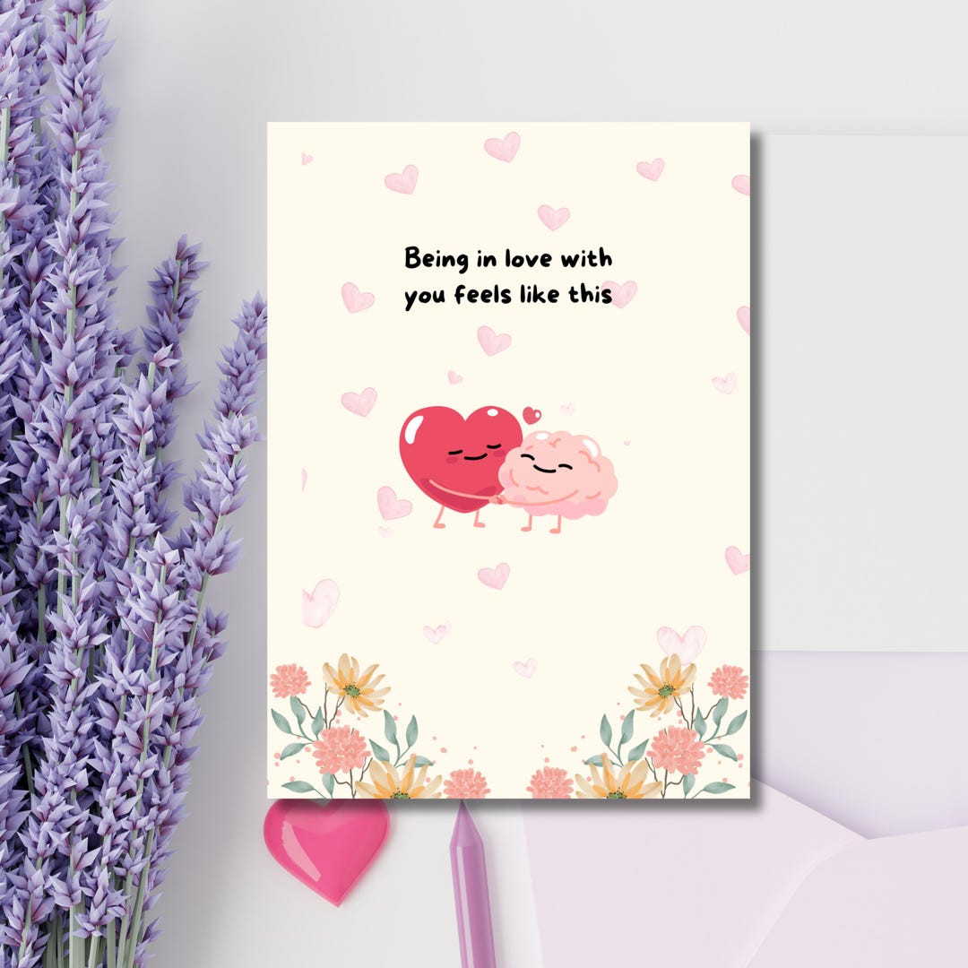 Love Card Printable Digital Download Anniversary Valentine’s Just ...