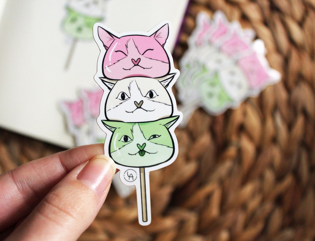 Sticker Dango Cat - Etsy