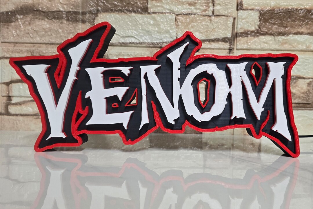 VENOM | Led Light | Logo/sign | Pinball Topper - Etsy