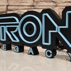 TRON LEGACY | LED Light Box | Logo - Etsy