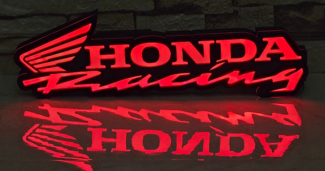 Honda Racing LED Lighted Logo - Etsy