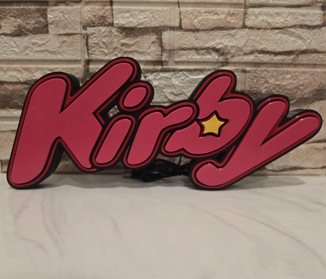 KIRBY Led Light Logo/sign - Etsy