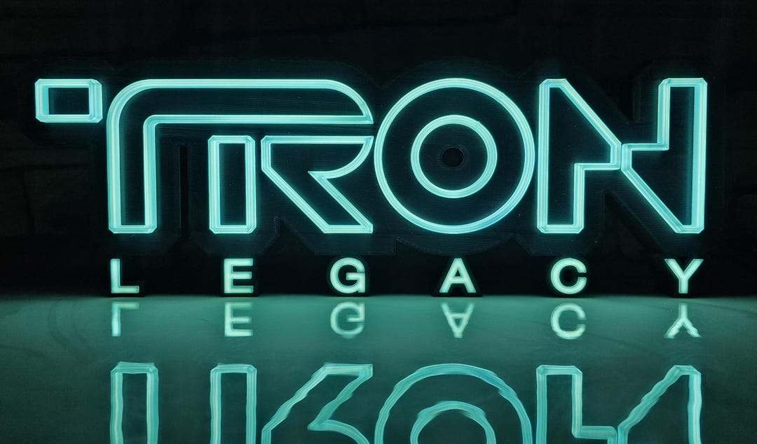 TRON LEGACY | LED Light Box | Logo - Etsy