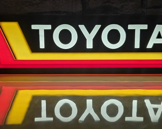 VINTAGE TOYOTA LOGO | Led Light | Logo/sign - Etsy