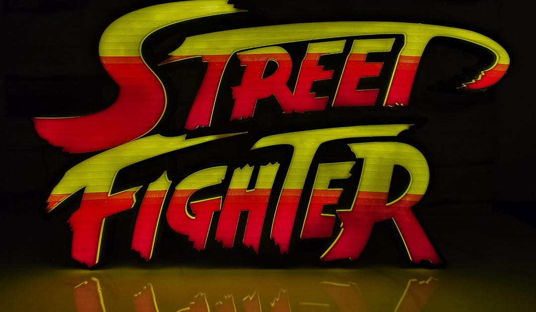 STREET FIGHTER LED Light Logo/sign - Etsy