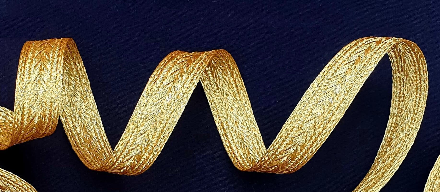 20mm Gold Ribbon Gold Ribbon Braid Gold Embroidery Trim - Etsy
