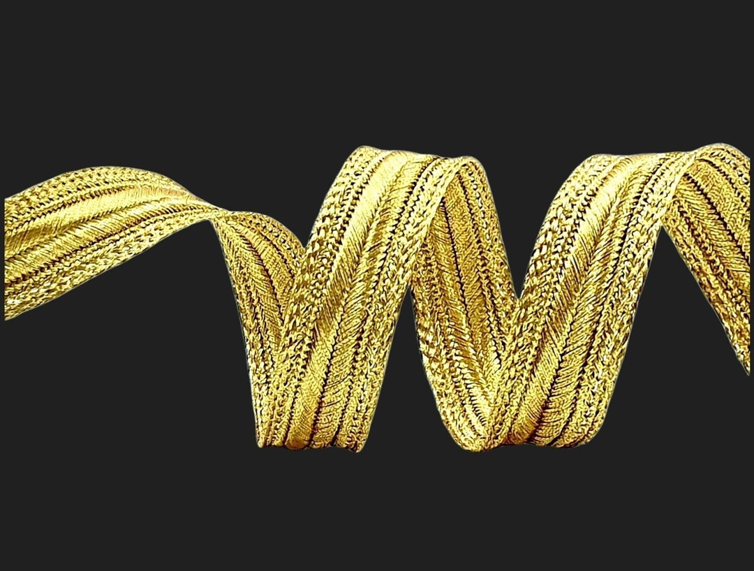 Galon Ruban Doré 20mm Gold Ribbon Braid Gold Embroidery - Etsy UK