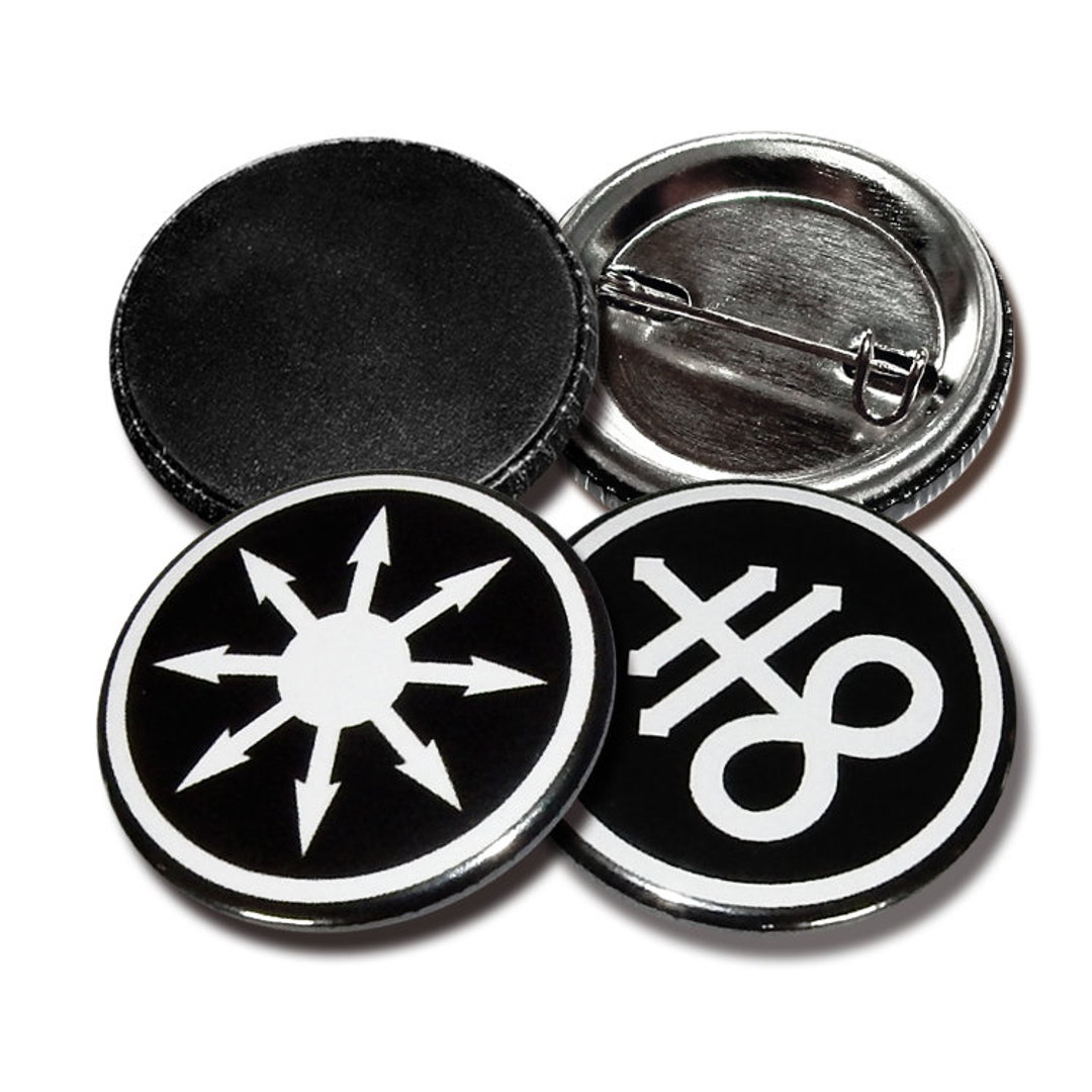 Chaos Star / Leviathan Cross Button 25 Mm (1 Inch) With Pin / Magnet - Etsy