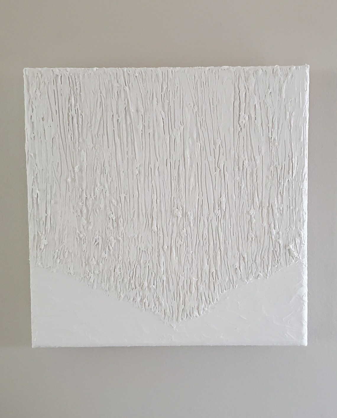 Texture Art Plaster Art Minimalist White Texture Art | Etsy