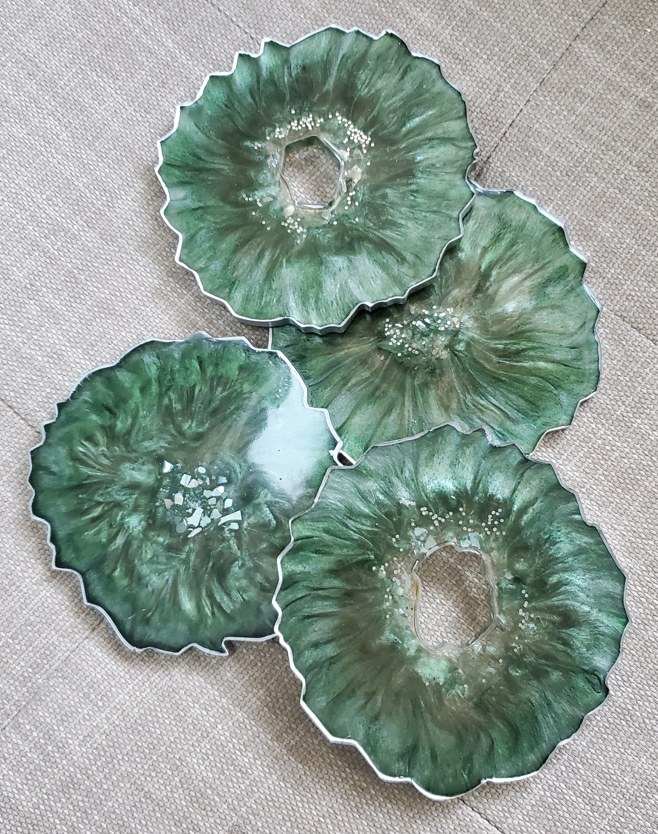 Geode Style Coaster Set - Etsy.de