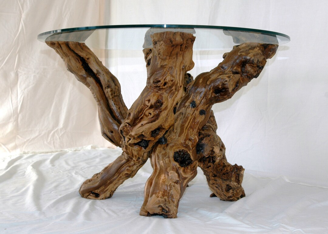Grapevine End Table, real Wood Made From Retired California Grapevines ...