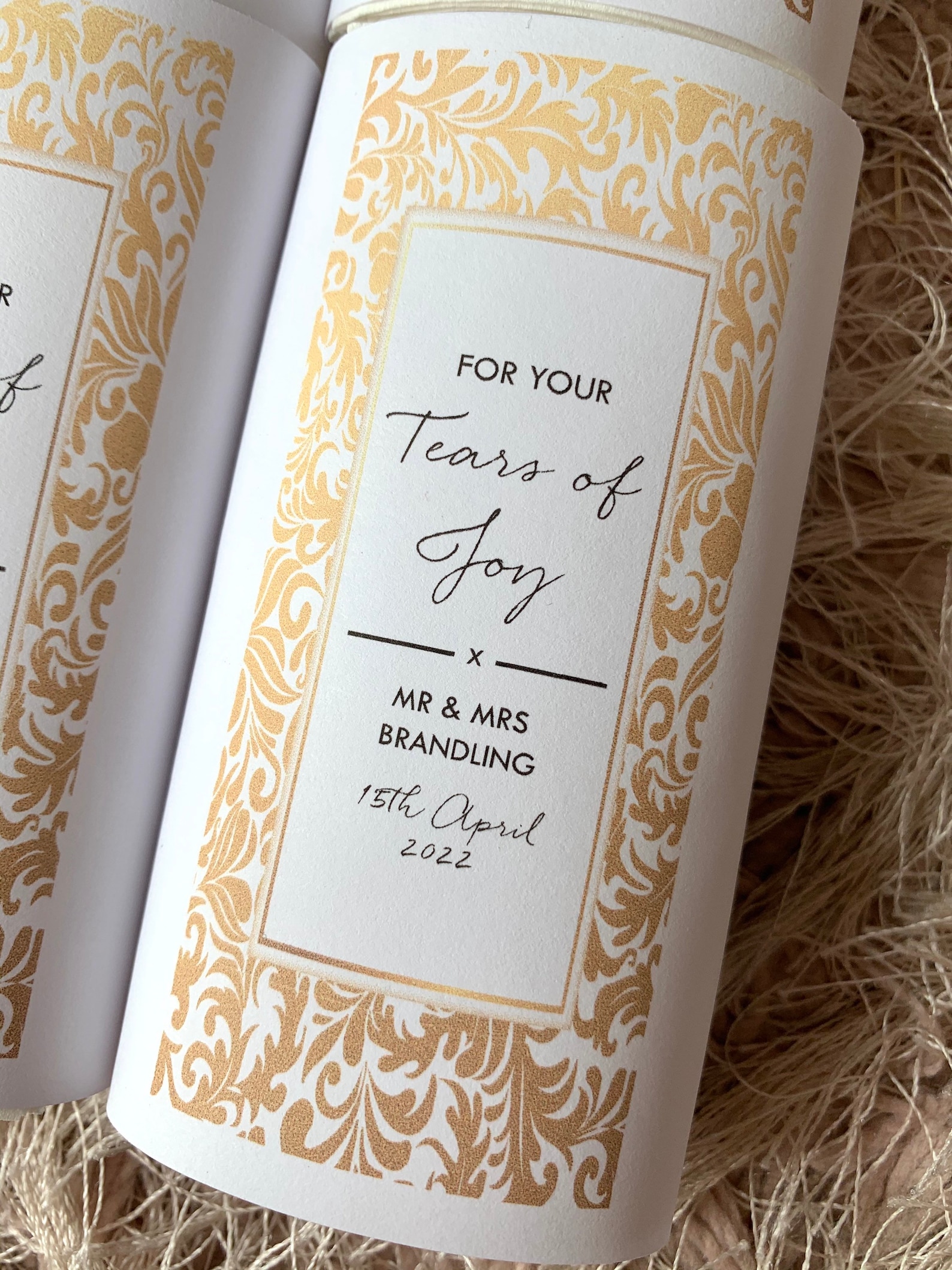 Happy Tears Tissues Wedding Favours Personalised | Etsy UK