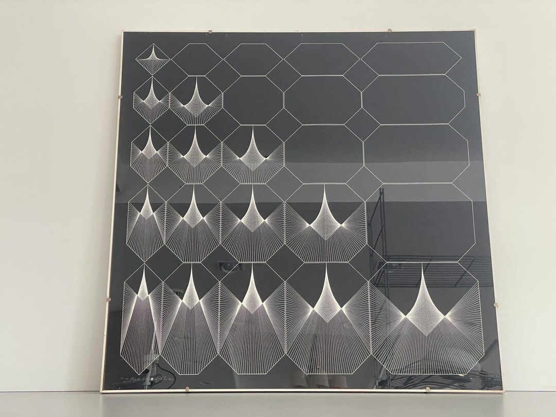 Black and White Screenprint on Glossy Paper in Frame by Angelo Giuseppe ...