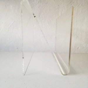 70s Transparent Plexiglass Magazine Rack Germany - Etsy