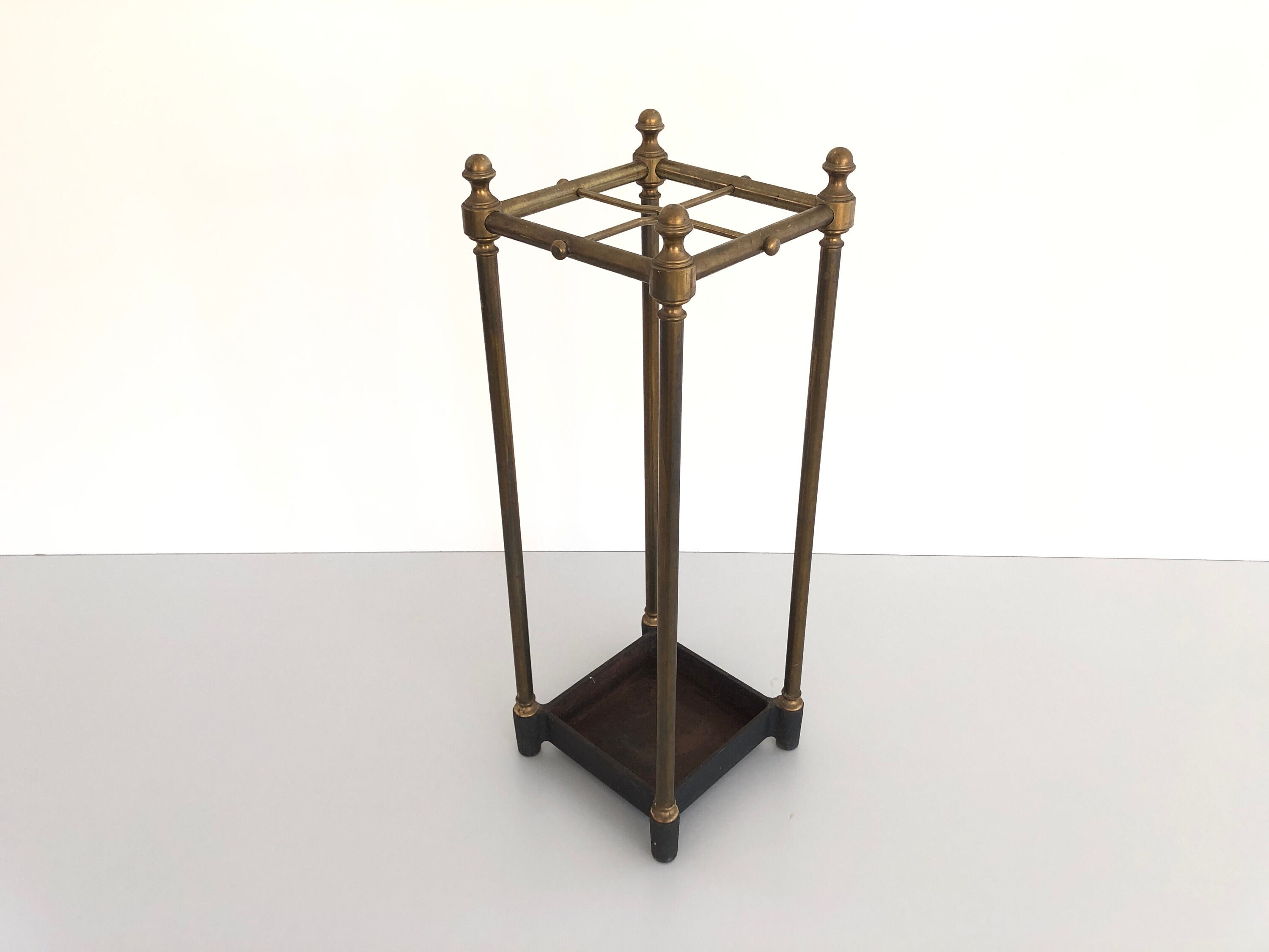 Victorian Style Brass and Iron Umbrella Stand, 1930s - Etsy