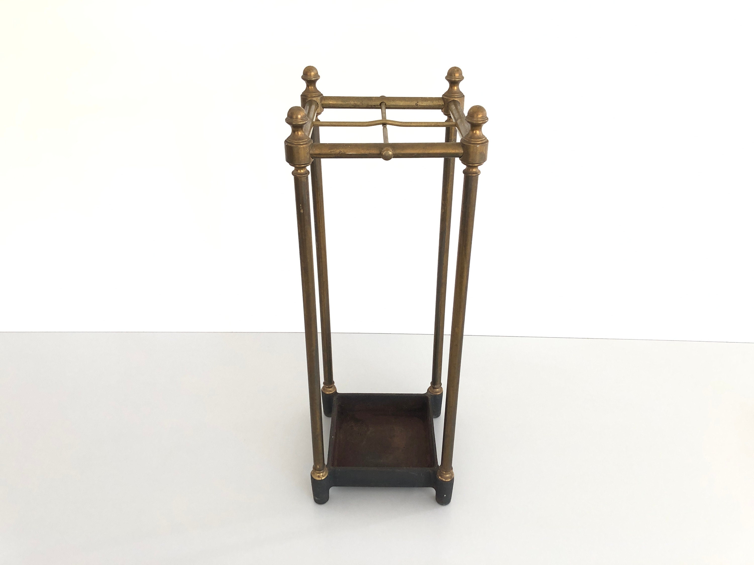 Victorian Style Brass and Iron Umbrella Stand 1930s - Etsy