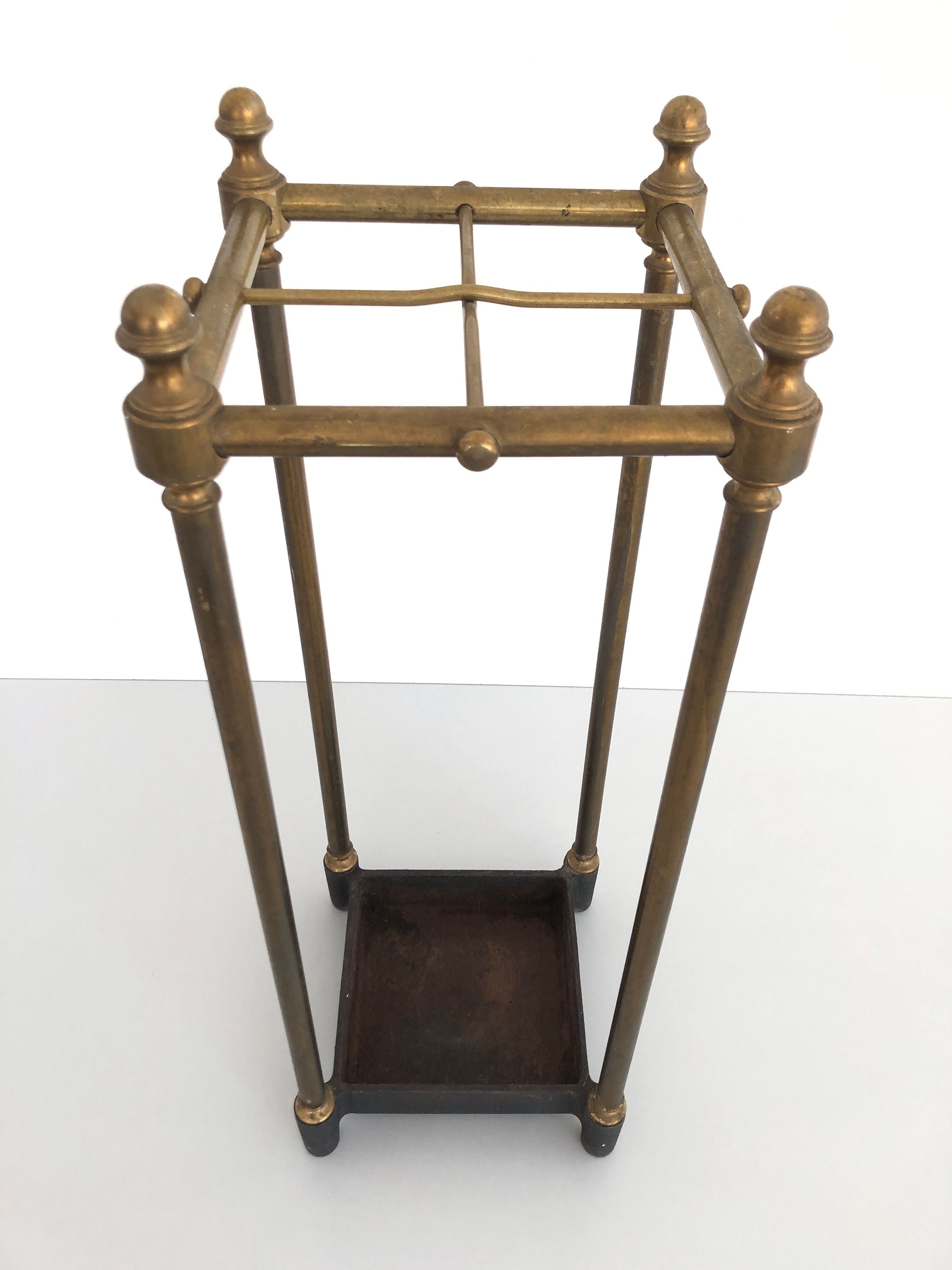 Victorian Style Brass and Iron Umbrella Stand, 1930s - Etsy