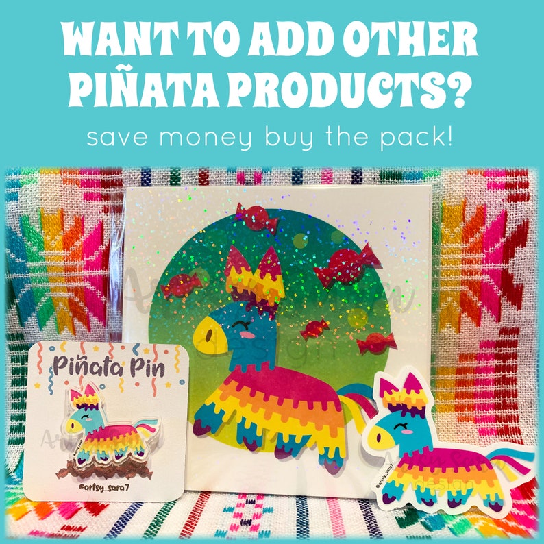 Piñata Sticker | Etsy