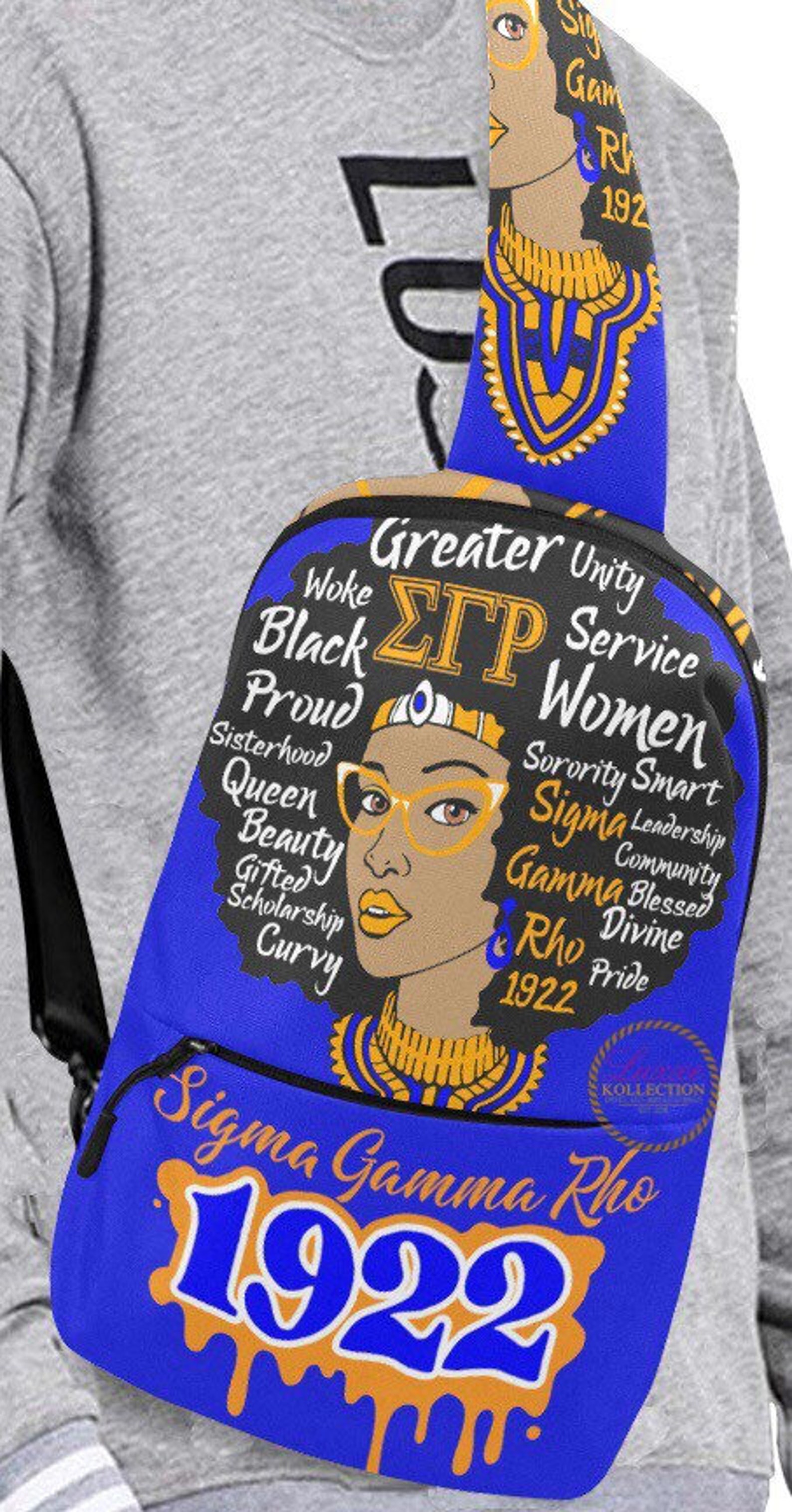 SIGMA GAMMA RHO Afro Drip Chest Bag - Etsy