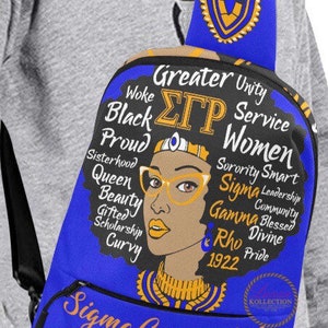 SIGMA GAMMA RHO Afro Drip Chest Bag - Etsy