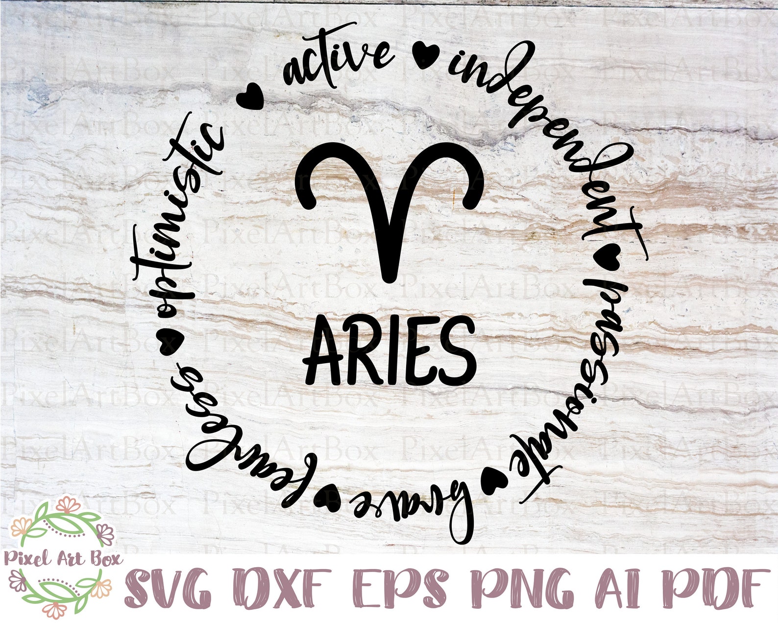 Aries Zodiac Traits Svg Cut File Zodiac Sign Svg Etsy