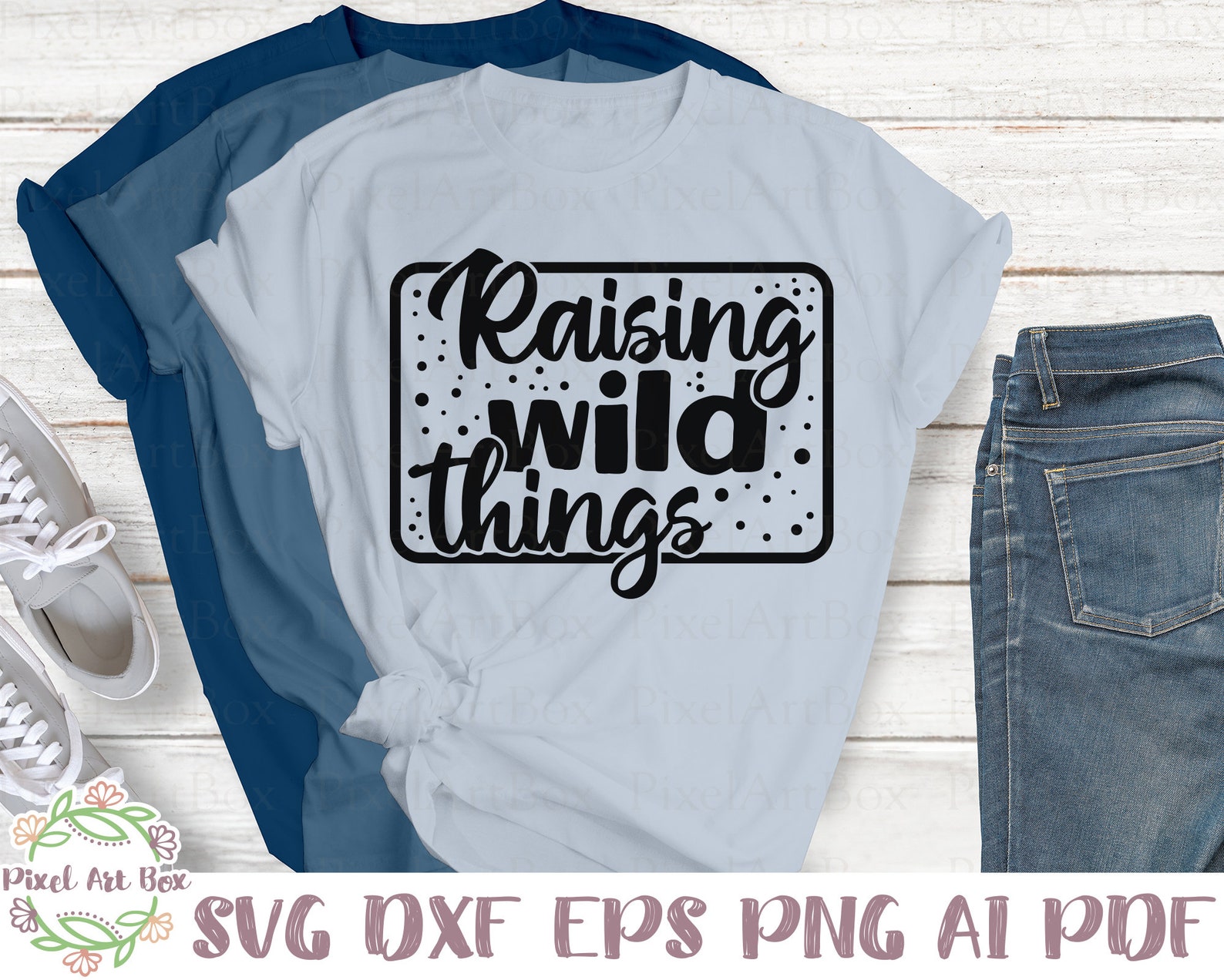 Raising Wild Things SVG Cut File Commercial Use Silhouette | Etsy